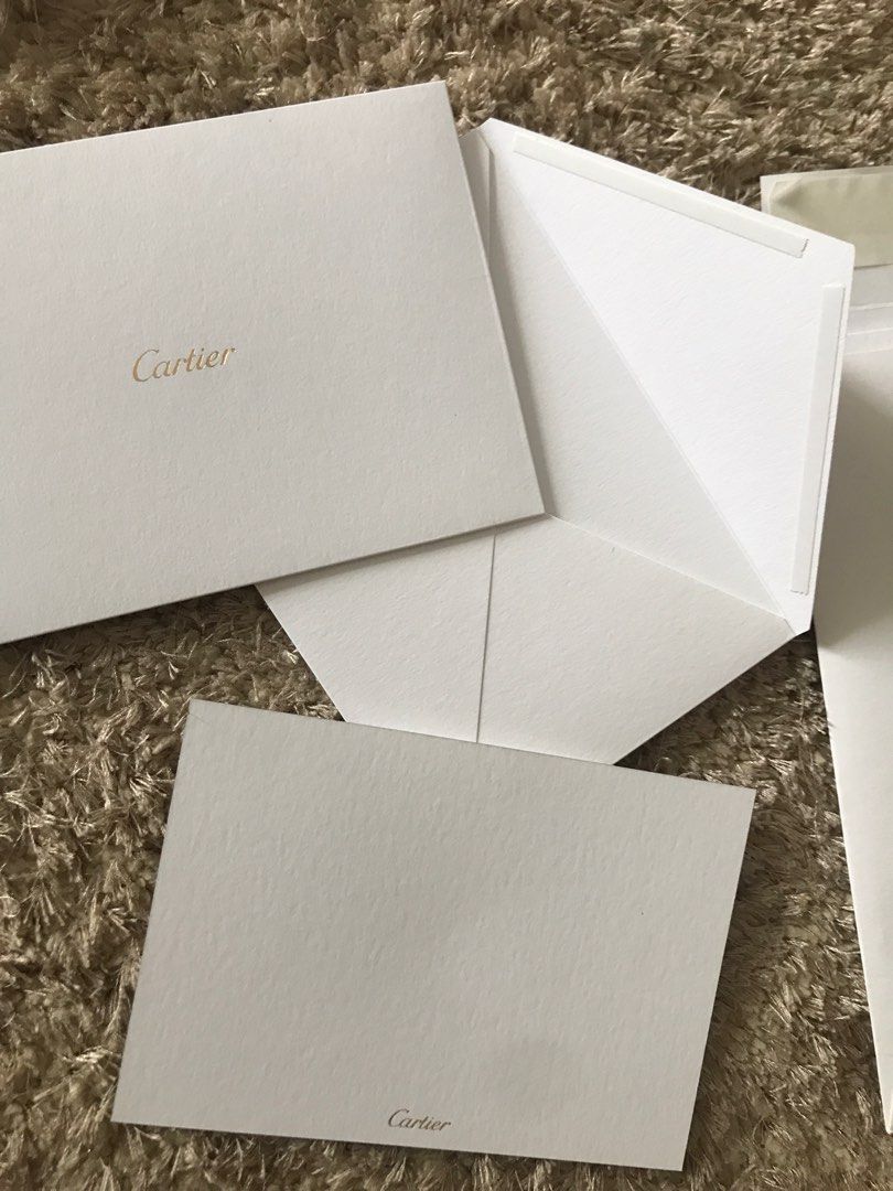 CARTIER CARD AMPLOP ENVELOPE GREETINGS CARD BON KARTU BIRTHDAY CARD ...