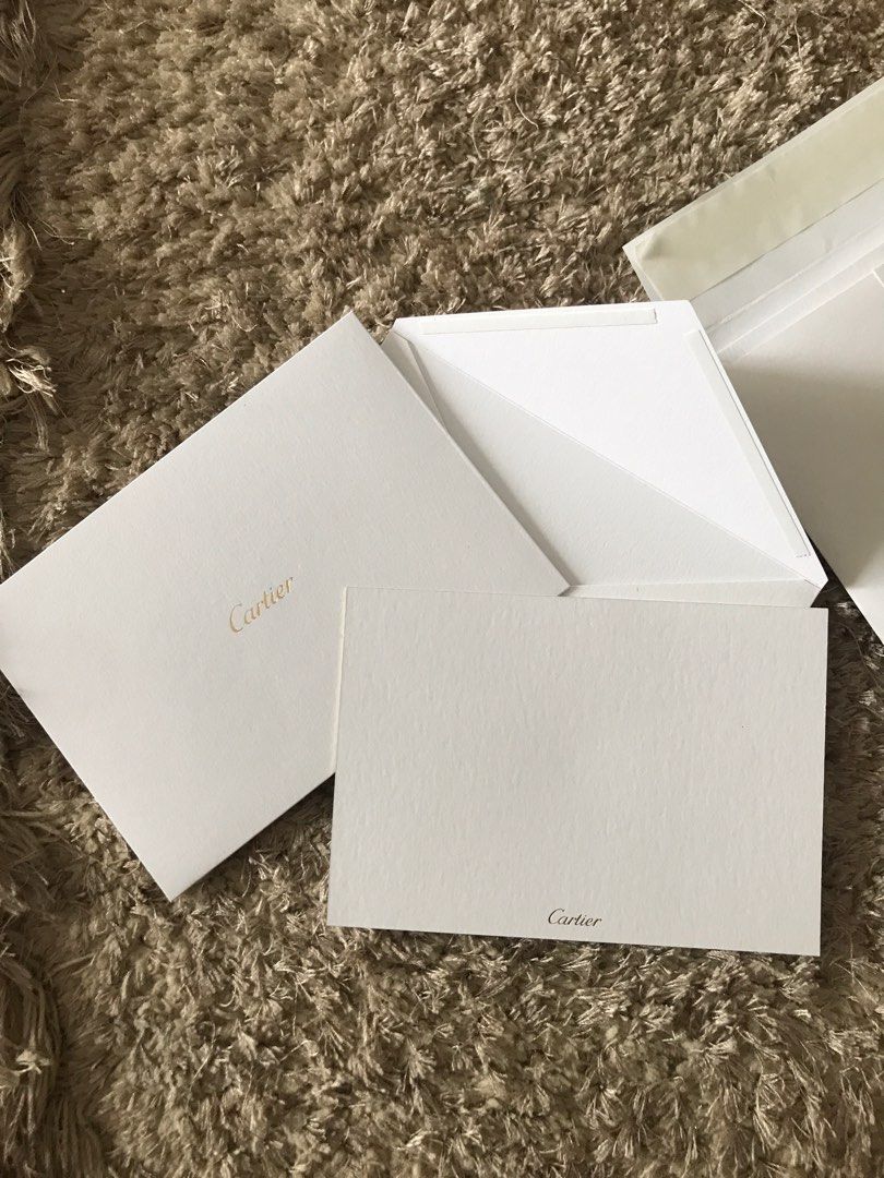 CARTIER CARD AMPLOP ENVELOPE GREETINGS CARD BON KARTU BIRTHDAY CARD ...