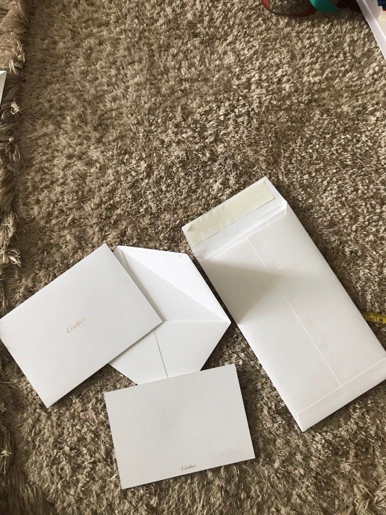 CARTIER CARD AMPLOP ENVELOPE GREETINGS CARD BON KARTU BIRTHDAY CARD ...