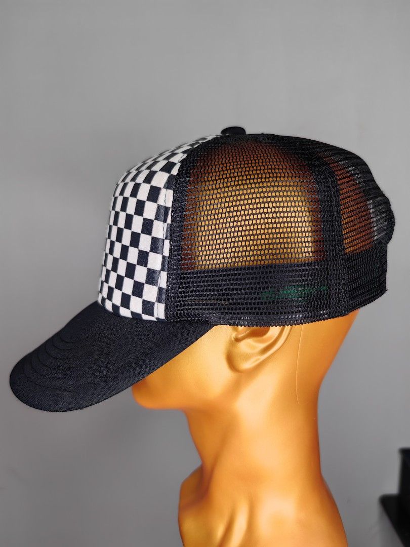 Checkerboard trucker, Men's Fashion, Watches & Accessories, Cap & Hats ...