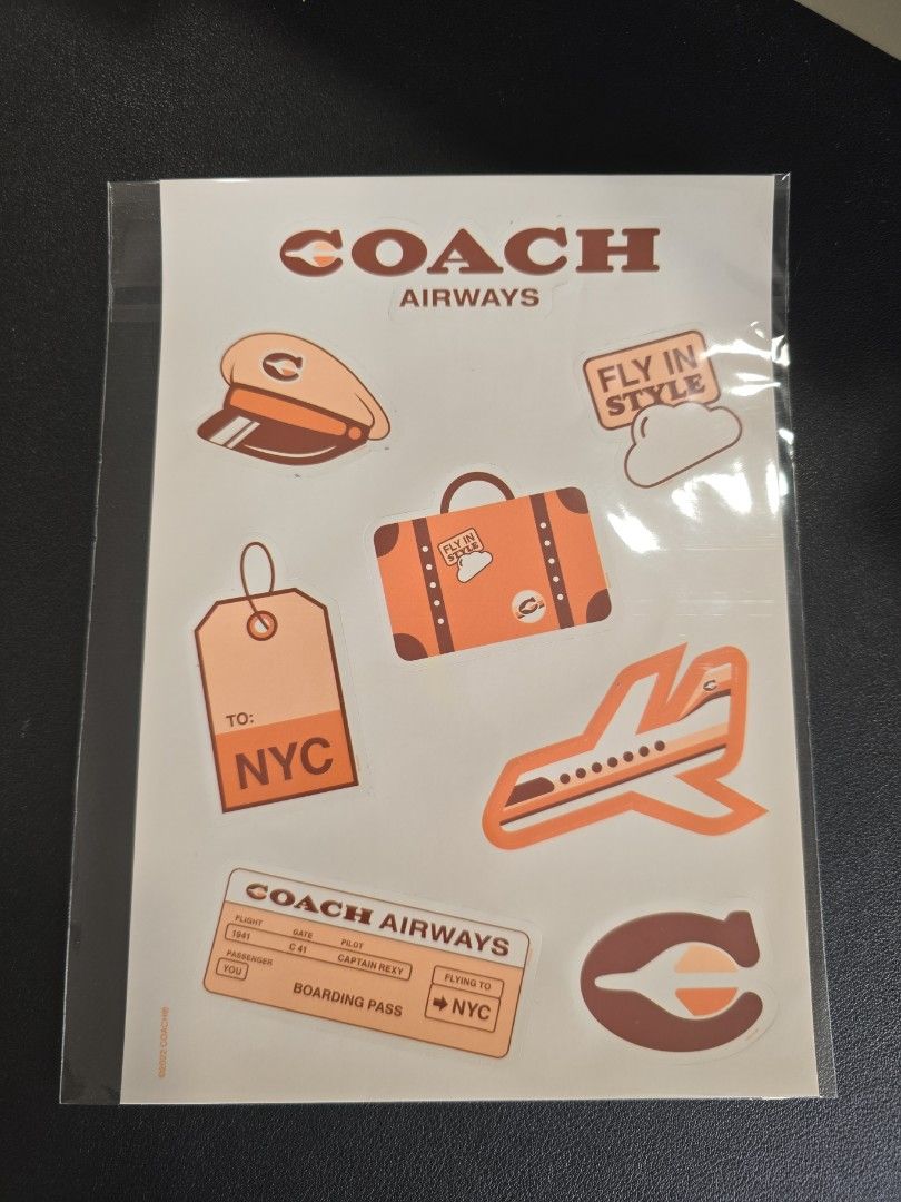 Coach Airways sticker, Hobbies & Toys, Stationery & Craft, Craft ...