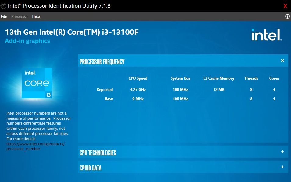 Computer System Unit (CPU) 13th Gen Intel Core i3-13100F 16GB RAM with NVIDIA GeForce GTX 1650 ...