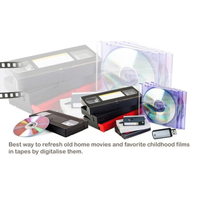 Digitize VHS video tape Realtime convert transfer copy to Digital DVD ...