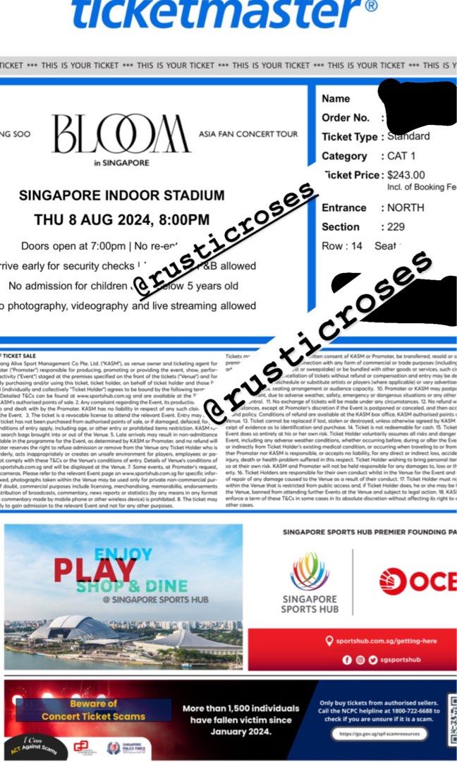 [Pair] Doh Kyung Soo - Asia Fan Concert Tour BLOOM in Singapore, Tickets & Vouchers, Event ...