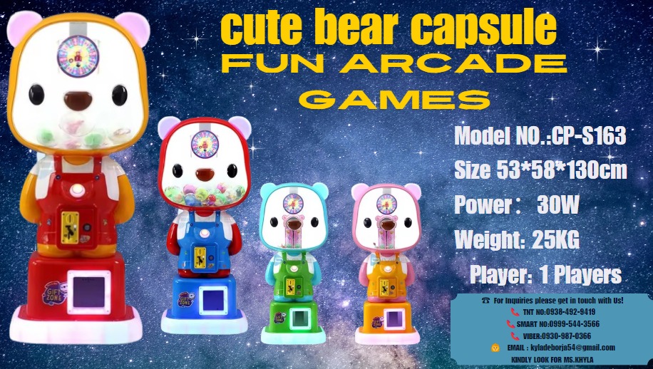 FOR SALE CUTE BEAR CAPSULE MACHINE, Commercial & Industrial, Industrial ...