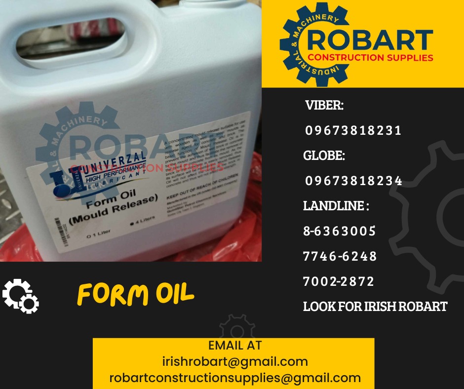 Form oil, Commercial & Industrial, Construction Tools & Equipment on ...