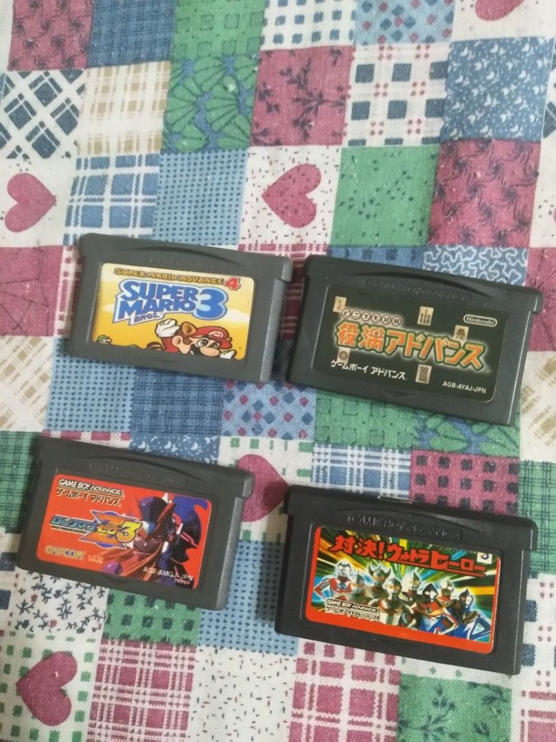 Gameboy GBA SUPER MARIO BROS 3 $150 /ROCKMAN ZERO Z3 洛克人 $150 // 役滿麻雀 ...