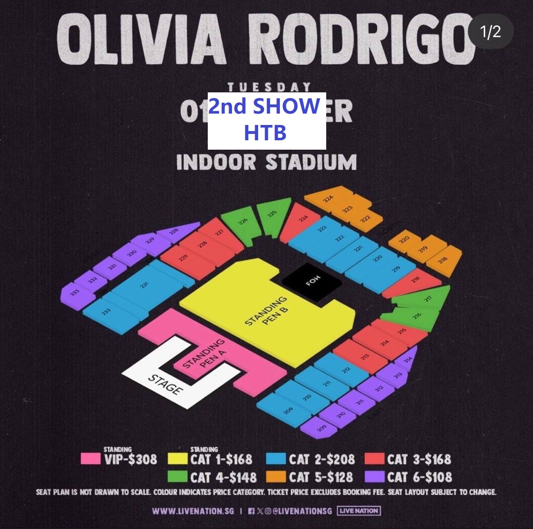 [HTB] 2nd Show Olivia Rodrigo GUTS world tour in Singapore, Lifestyle ...