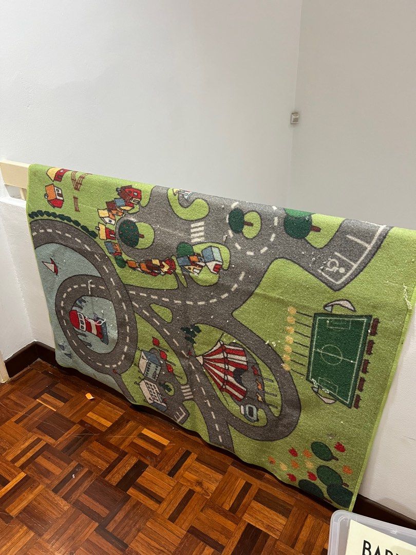 Ikea stadsdel kids rug carpet, Furniture & Home Living, Home Decor ...