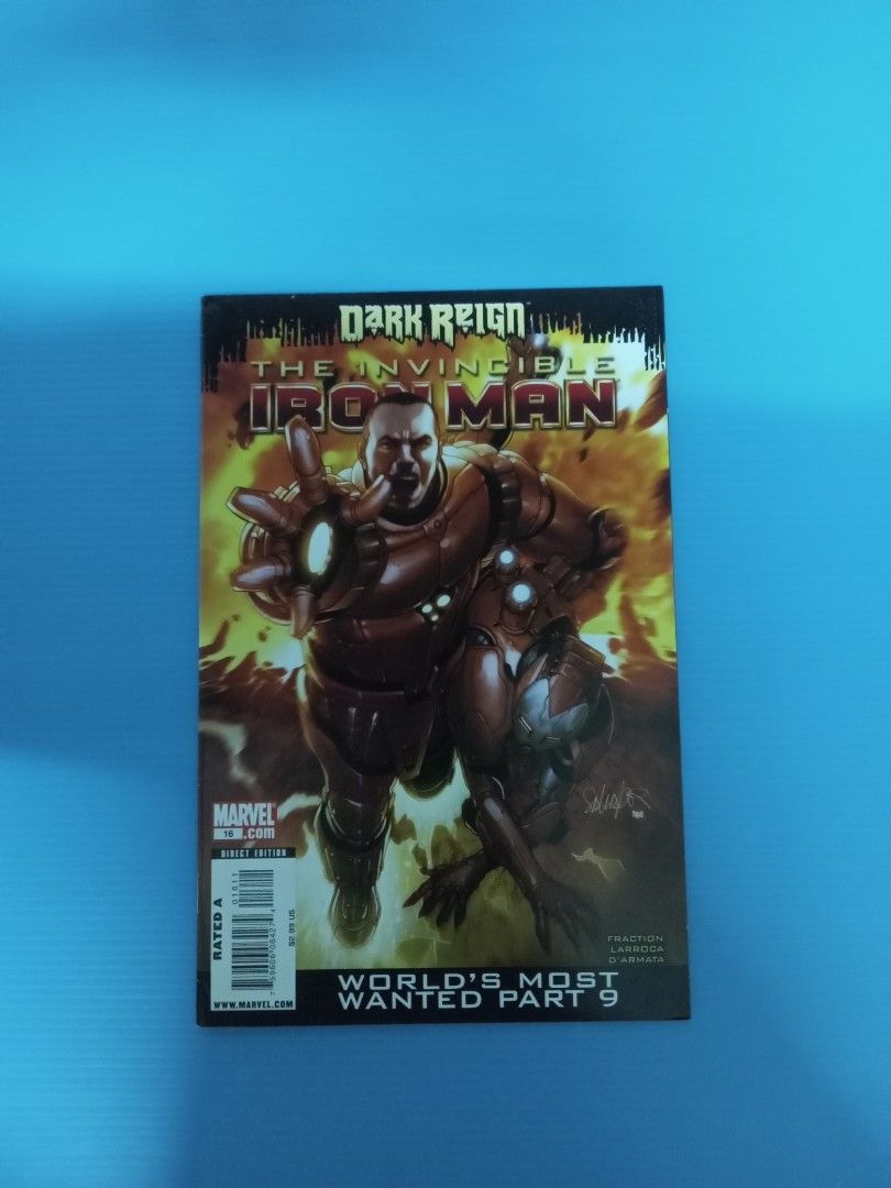 Invincible Iron Man #16 ( Salvador Larroca - Cover Art ) Dark Reign Tie ...