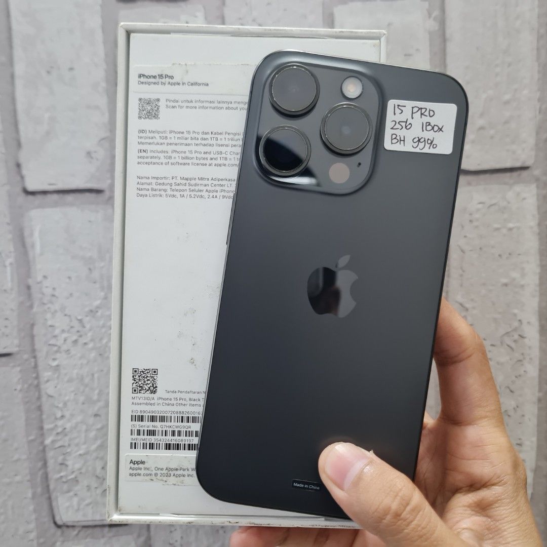 iPhone 15 Pro 256 Black Titanium, Ibox / Digimap, Telepon Seluler ...