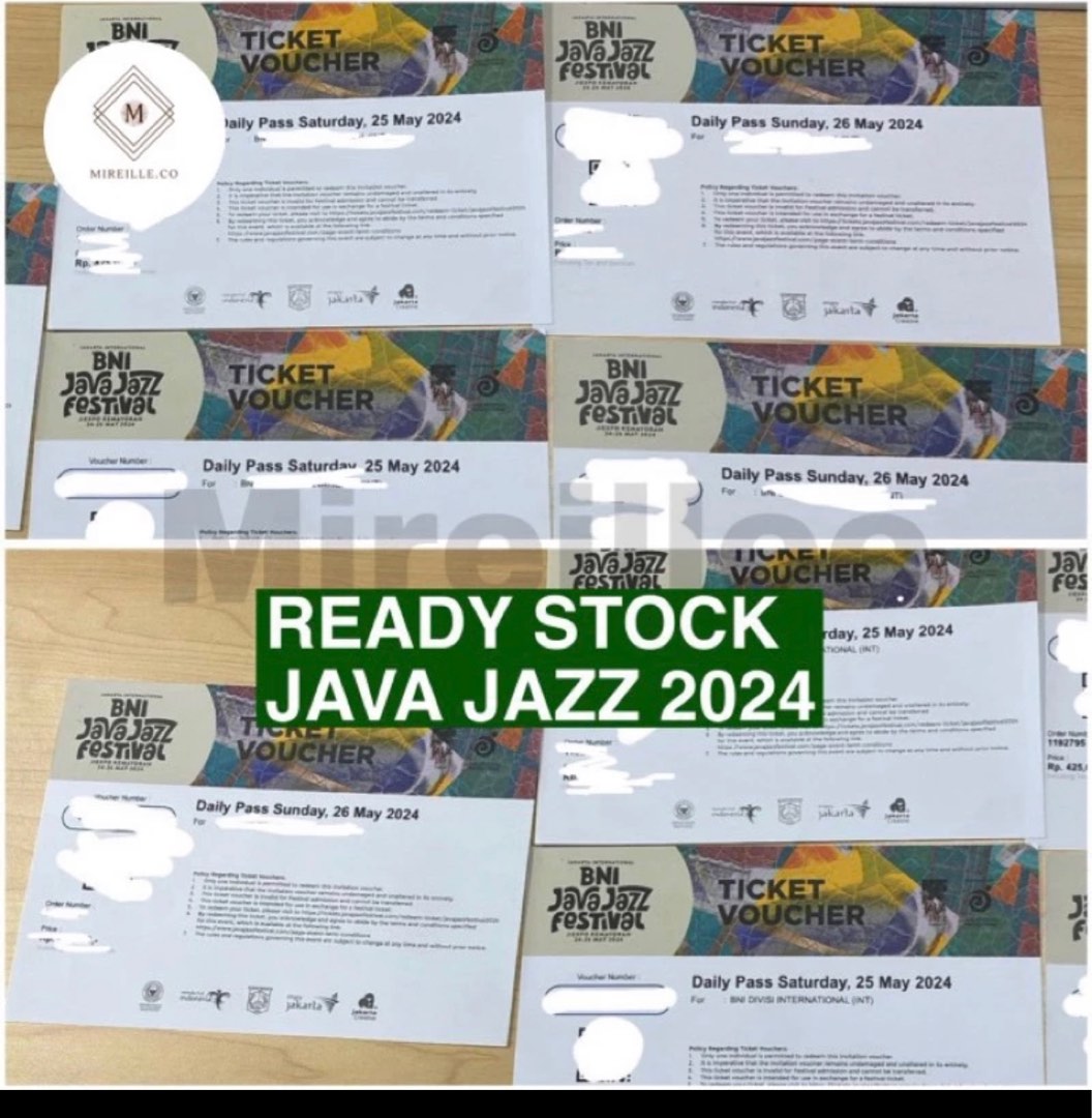 Java Jazz 2024 Day 2| Tiket Voucher Konser Java Jazz 2024, Tiket & Voucher, Tiket Acara di Carousell
