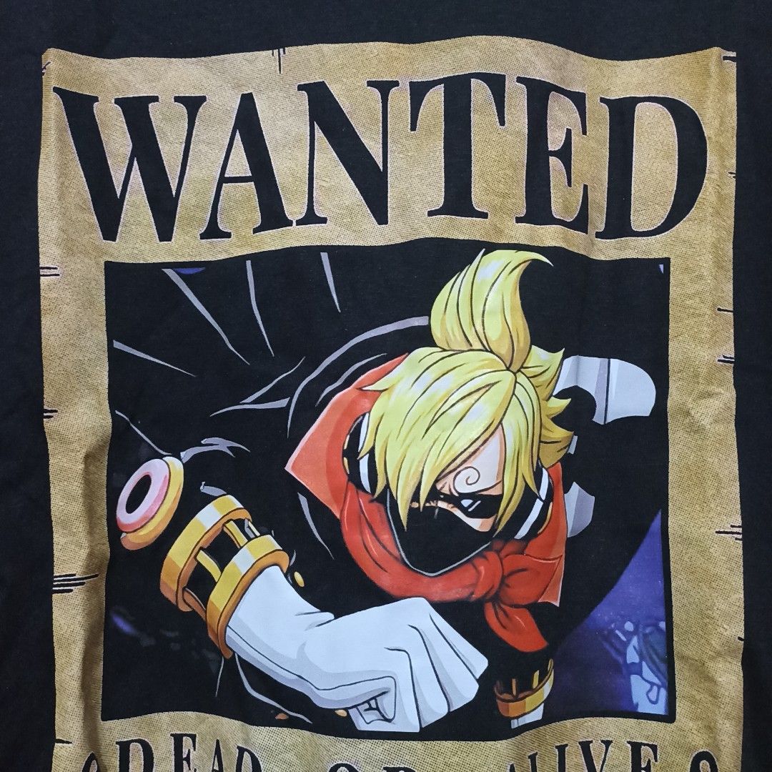 KAOS ANIME ONE PIECE SANJI BOUNTY WANTED, Fesyen Pria, Pakaian , Atasan ... KAOS ANIME ONE PIECE SANJI BOUNTY WANTED, Fesyen Pria, Pakaian , Atasan ...