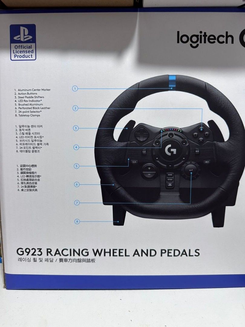 Logitech G923 with stand, Video Gaming, Gaming Accessories, Controllers ...