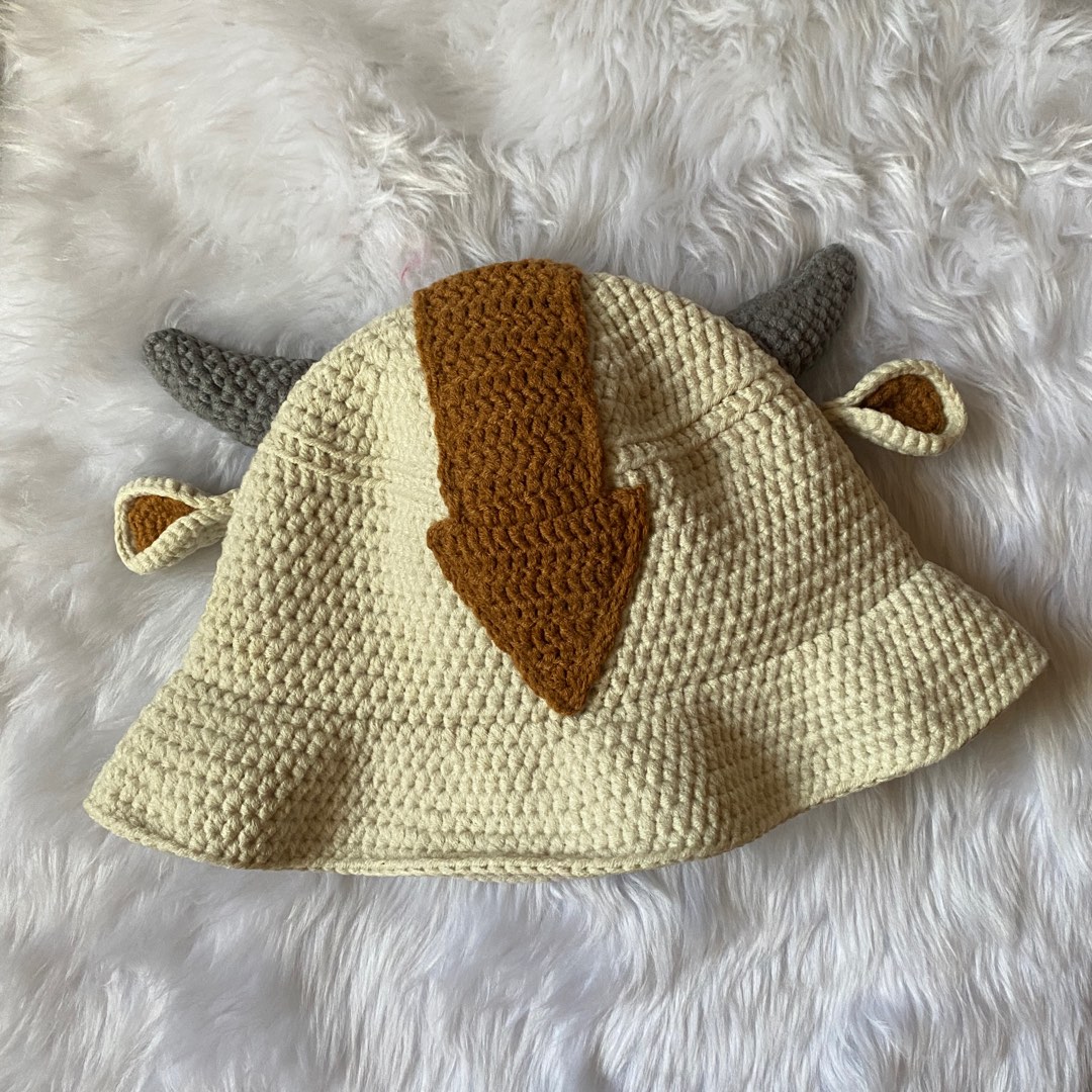 [MADE TO ORDER] Appa crochet hat (Avatar: The Last Airbender; ATLA ...