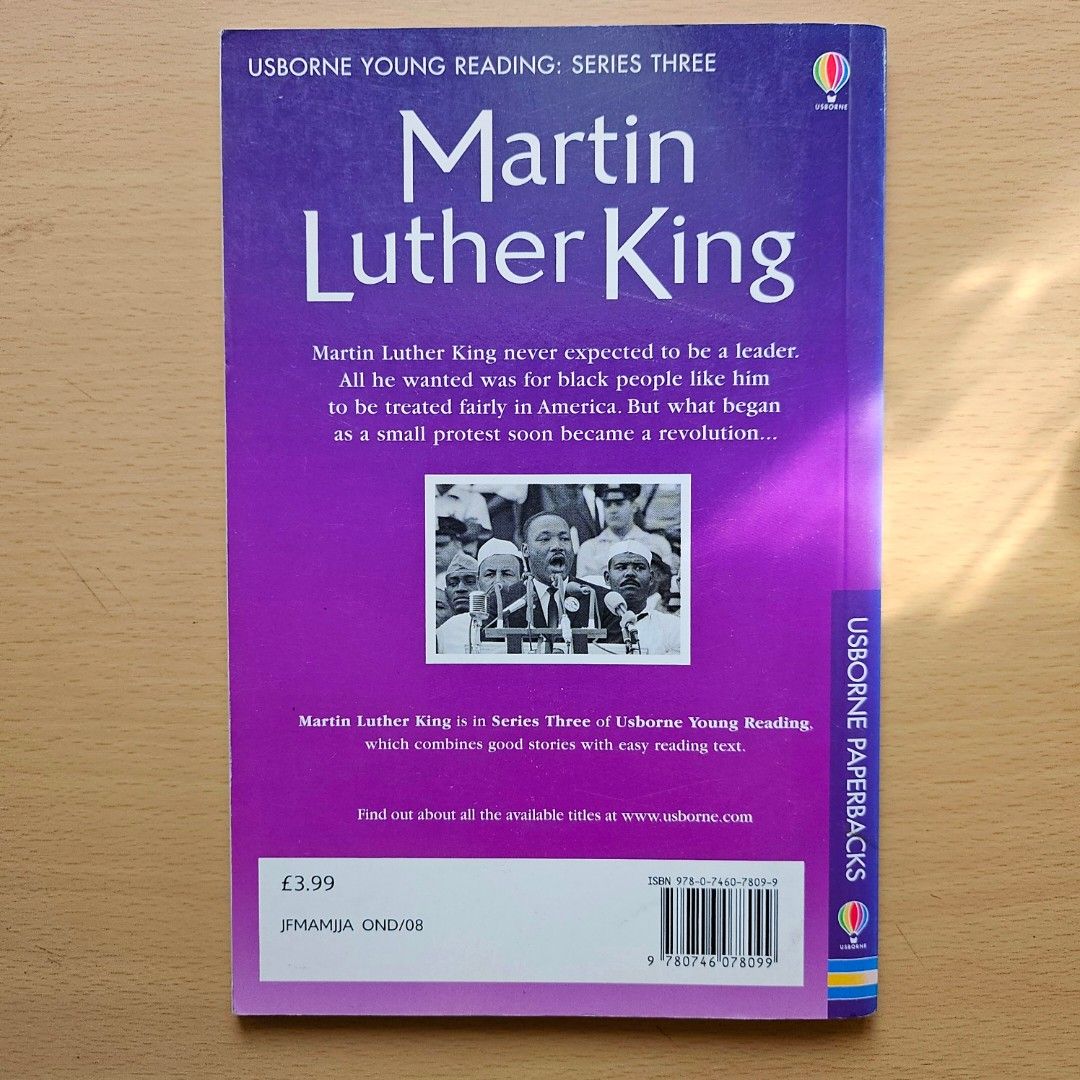Martin Luther King (Usborne Young Reading) by Rob Lloyd Jones, Hobbies ...