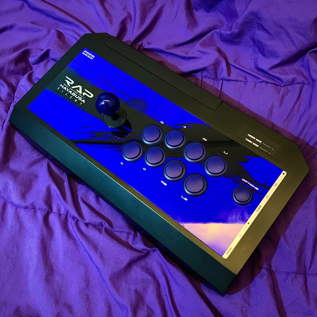 Modded Hori Real Arcade Pro Silent Hayabusa Blue Arcade Fight Stick ...