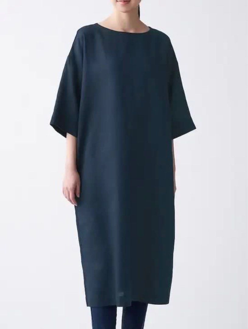 MUJI linen dress, Women's Fashion, Dresses & Sets, Dresses on Carousell