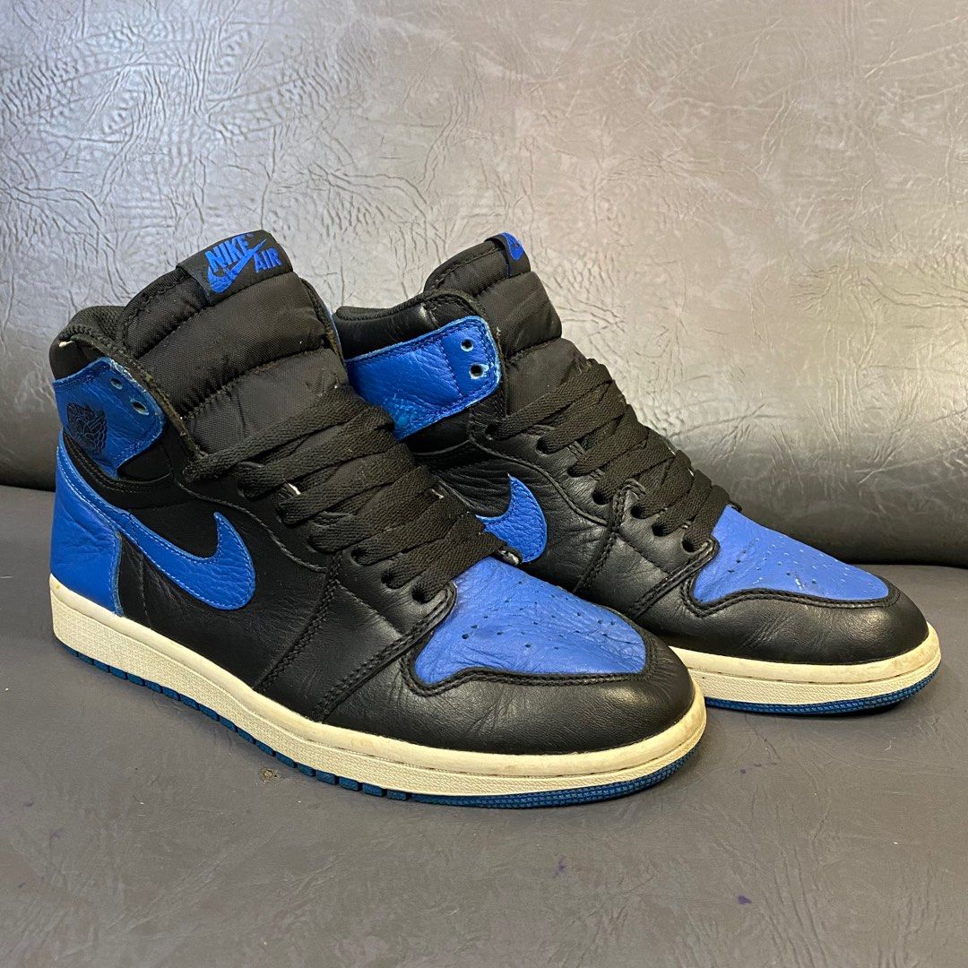 Nike Air Jordan 1 Retro High Retro Royal Sepatu Second, Fesyen Pria ...