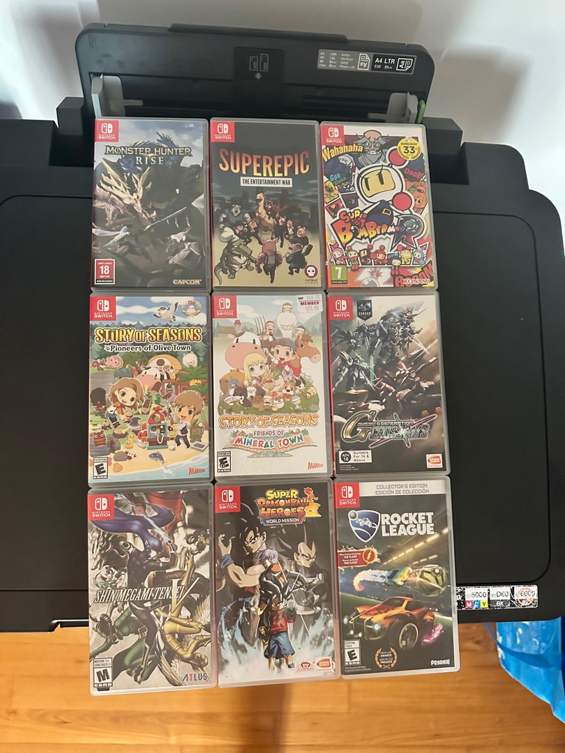 Nintendo Switch game Monster Hunter rise / Super Epic / Super Bomberman ...