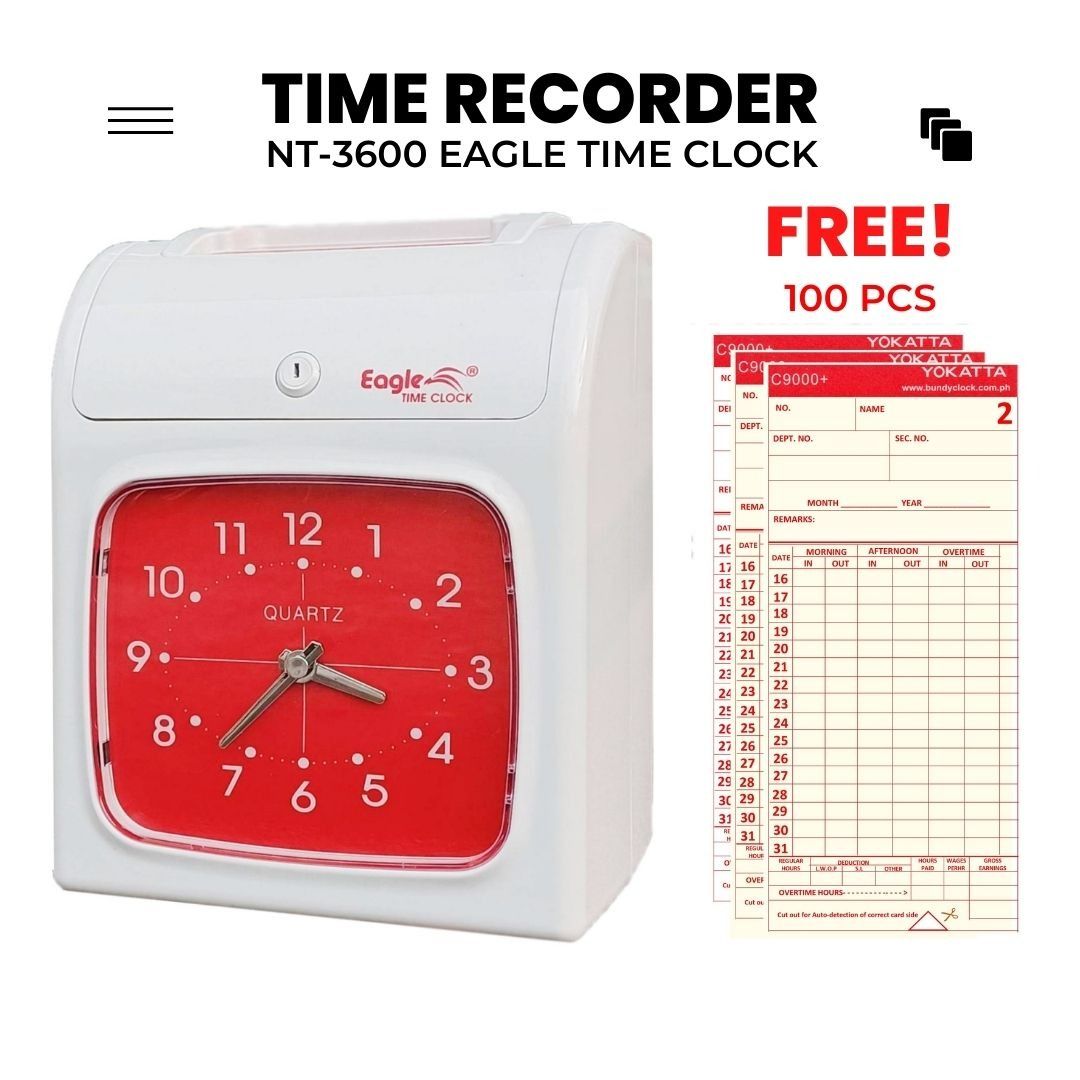 Time and Attendance Machine, NT3600 Bundy Clock, Time Recorder ...