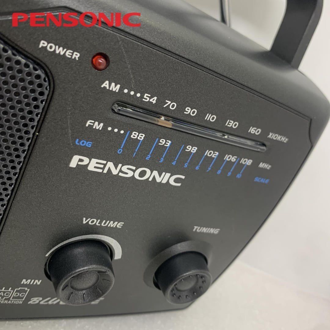 PENSONIC Blue Ice Portable 220V AM/FM Radio with Antenna Dynamic Bass ...