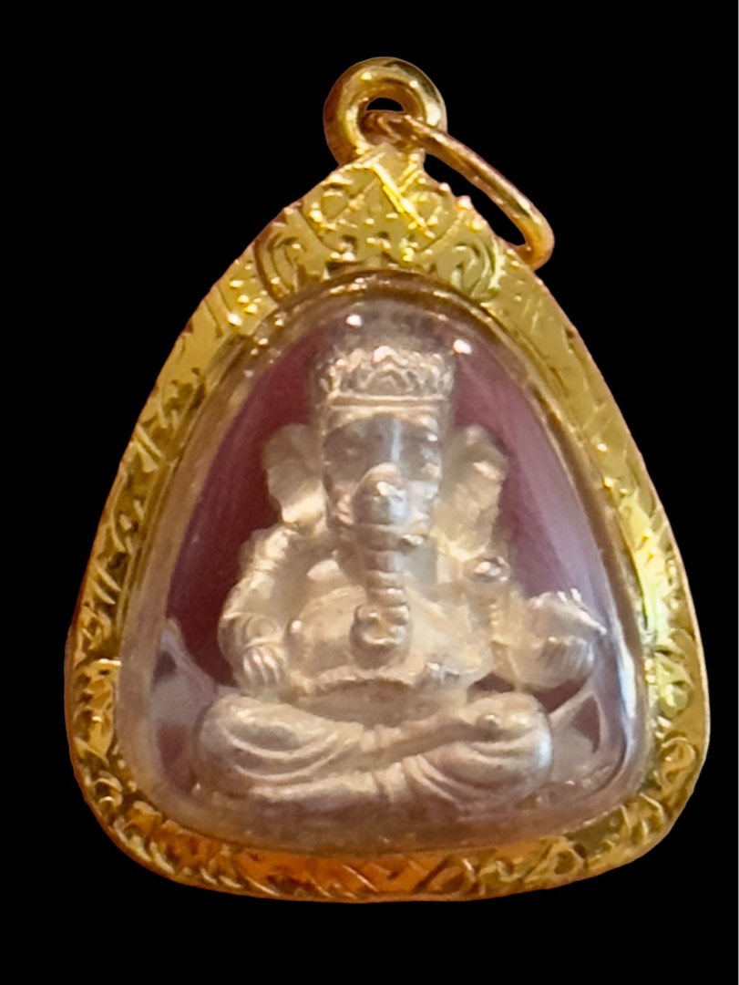 Phra Pikanet Rooplor (Gold takrut) Pim Lek (Mini) solid silver BE2556 ...