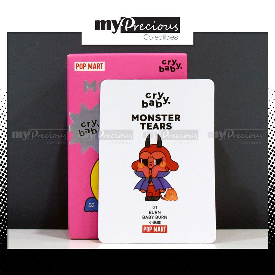 Pop Mart Crybaby Monster's Tears Series 确认款 Blind Box Burn Baby Burn ...