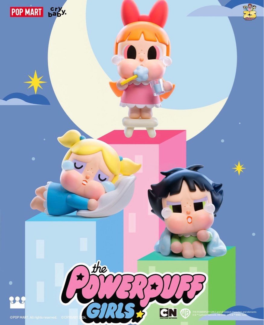 [POPMART] CRYBABY POWERPUFF GIRLS !! , Hobbies & Toys, Toys & Games on ...