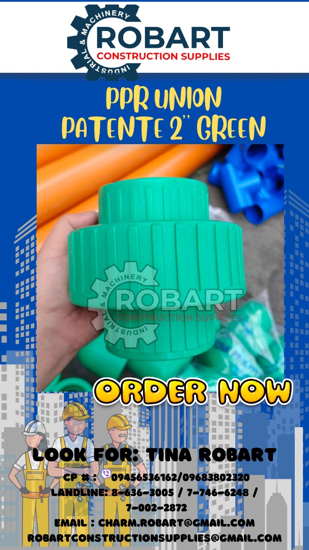 PPR Union Patente 2'' Green, Commercial & Industrial, Construction ...