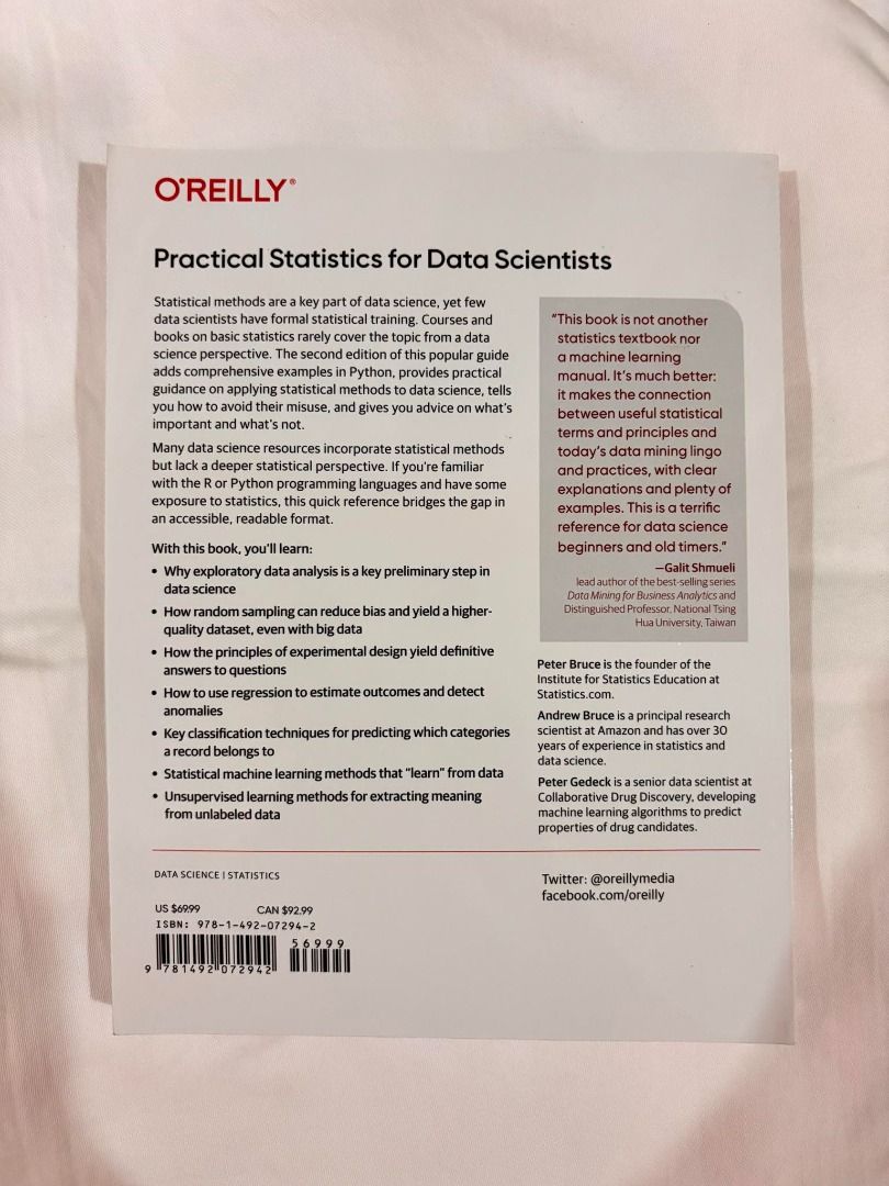 Practical Statistics for Data Scientists 50+ Essential Concepts using R ...