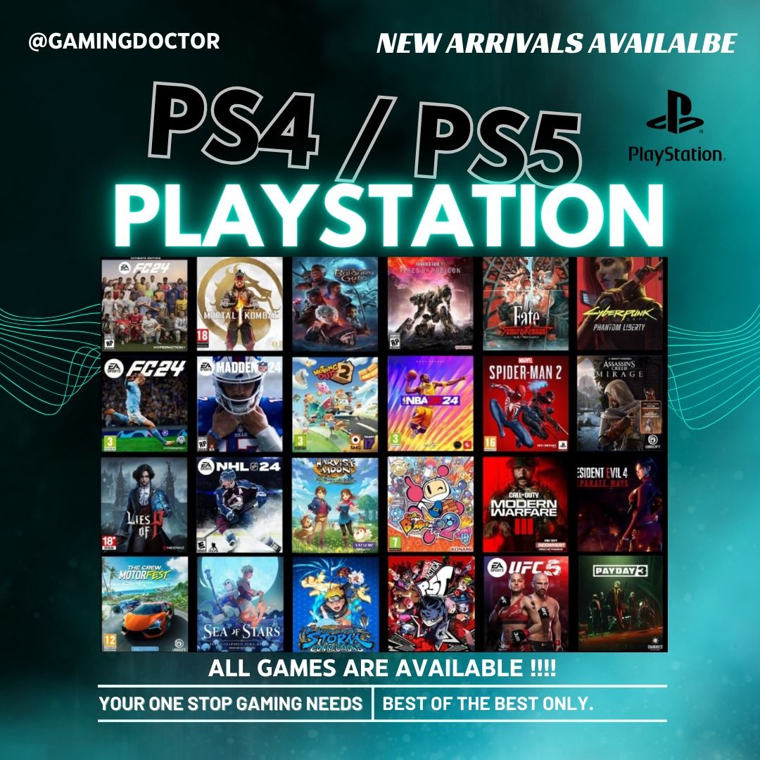 ⚡PS4/PS5 Games [Buy 1 Get 1 Free Game] Digital Playstation Games | FC24 ...