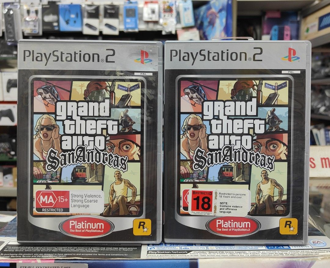 PS2 Gran Theft Auto San Andreas ( Pal Version ), Video Gaming, Video ...