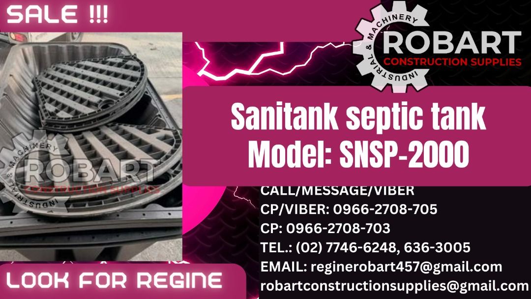 Sanitank septic tank Model: SNSP-2000, Commercial & Industrial ...