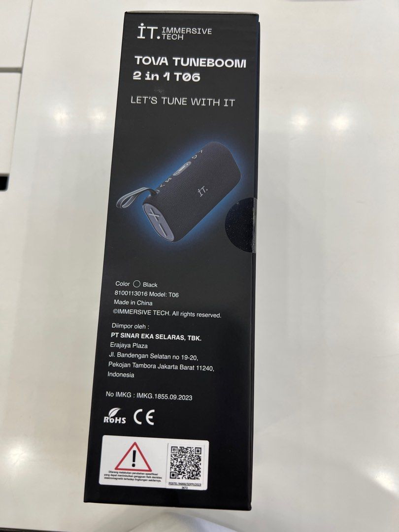 Speaker immersive tech tova tuneboom 2in1 2 in 1 T06 wireless speaker, Elektronik, Audio di ...
