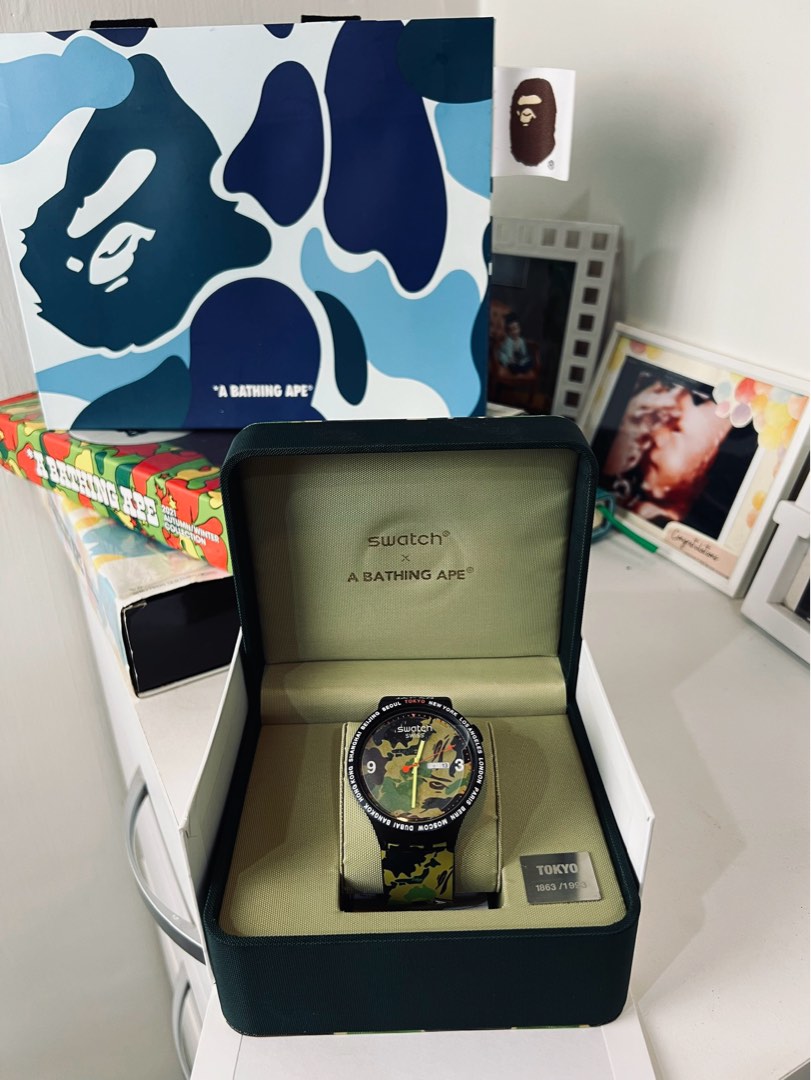 SWATCH x A BATHING APE, Men's Fashion, Watches & Accessories, Watches ...