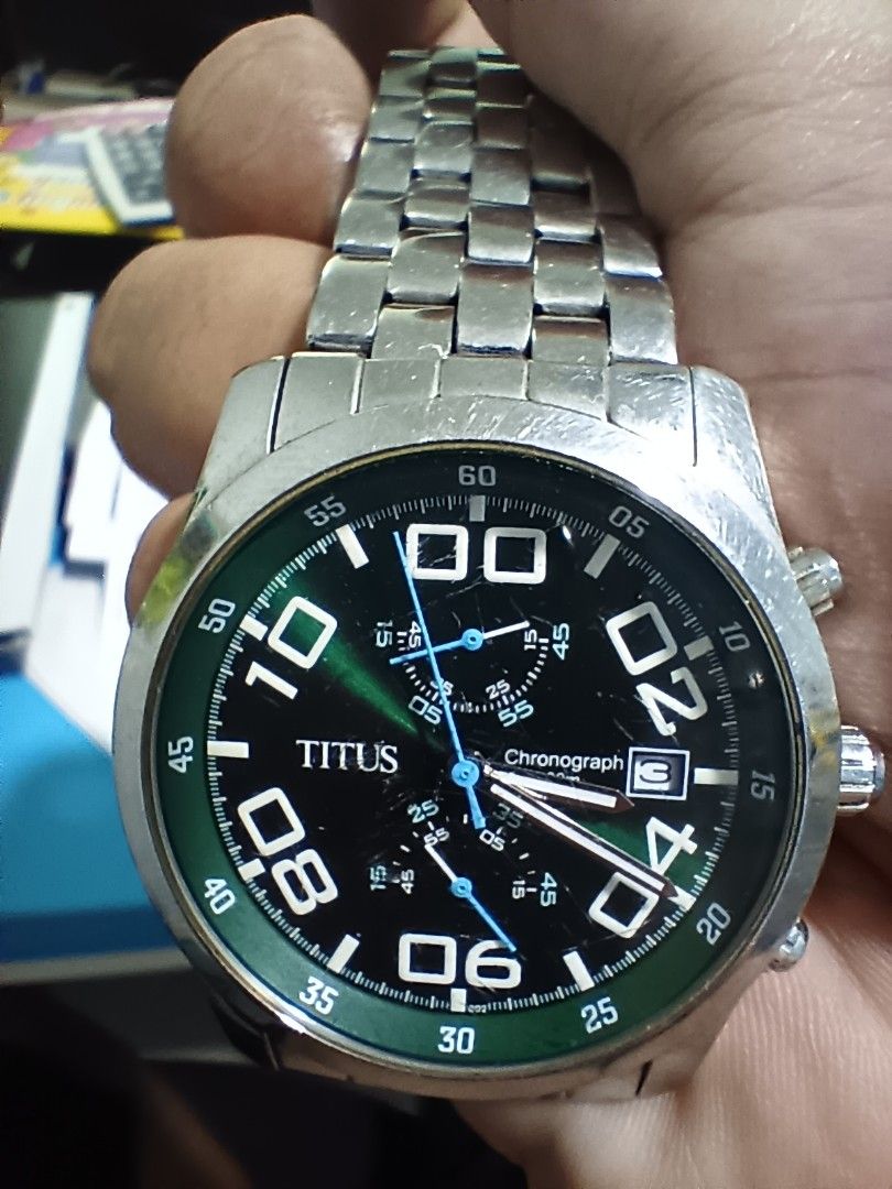Titus Chronograph watch, Men's Fashion, Watches & Accessories, Watches ...
