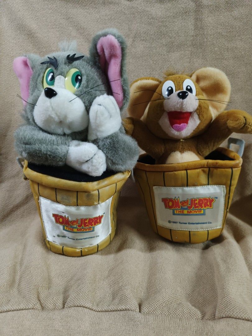 TOM AND JERRY Plush toys Set with Tuffy/Nibbles, Hobbies & Toys, Toys ...