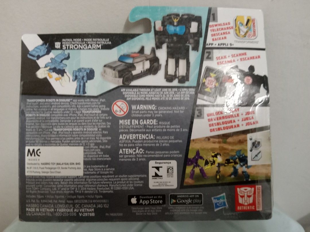 TRANSFORMERS STRONGARM ROBOT IN DISGUISE ANIMATION SERIES TOY FIGURE ...