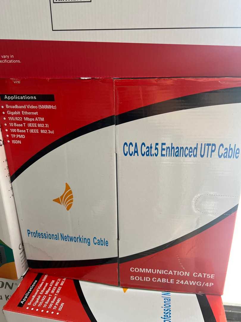 UTP CAT5E UTP CABLE 305M, Computers & Tech, Parts & Accessories ...