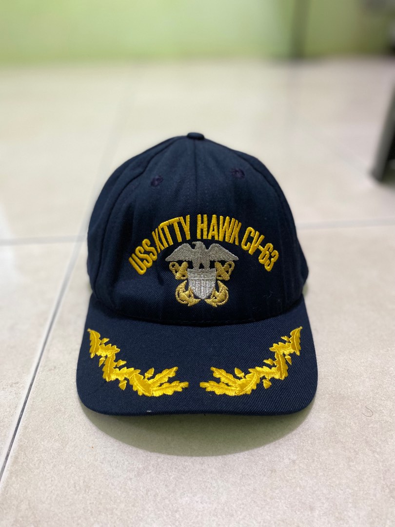 vintage US Navy cap ( uss kitty hawk cv-63 ), Men's Fashion, Watches ...