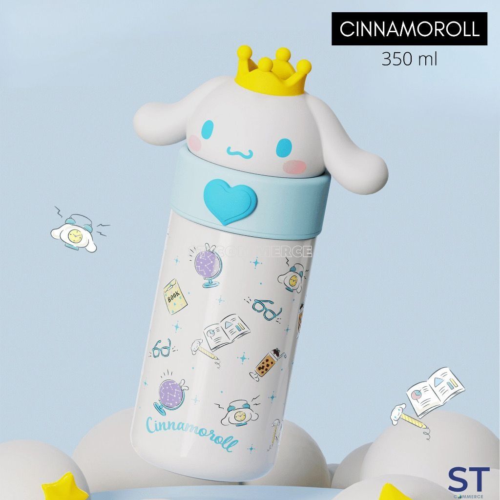 Water bottle Genuine Sanrio Characters Stainless Steel Bottle/Tumbler 350ml (Hello Kitty, Melody ...