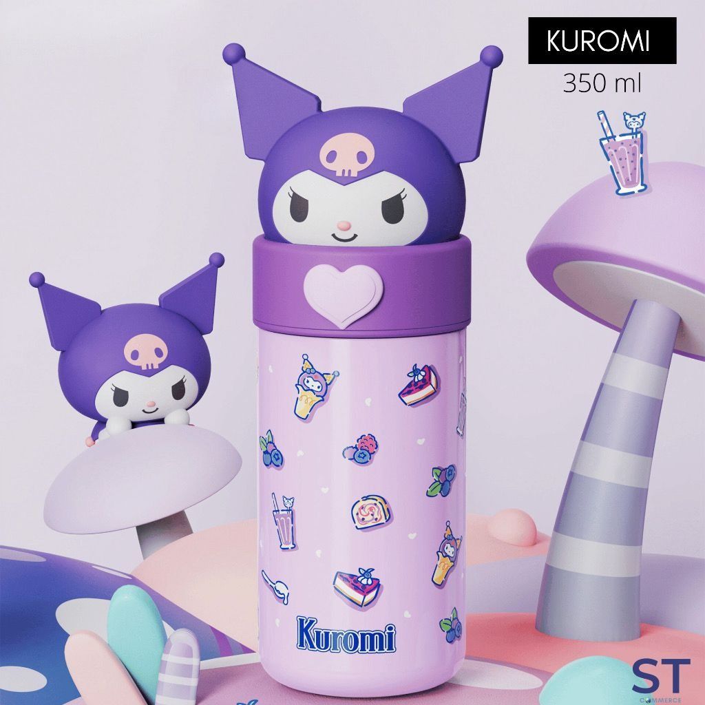 Water bottle Genuine Sanrio Characters Stainless Steel Bottle/Tumbler 350ml (Hello Kitty, Melody ...