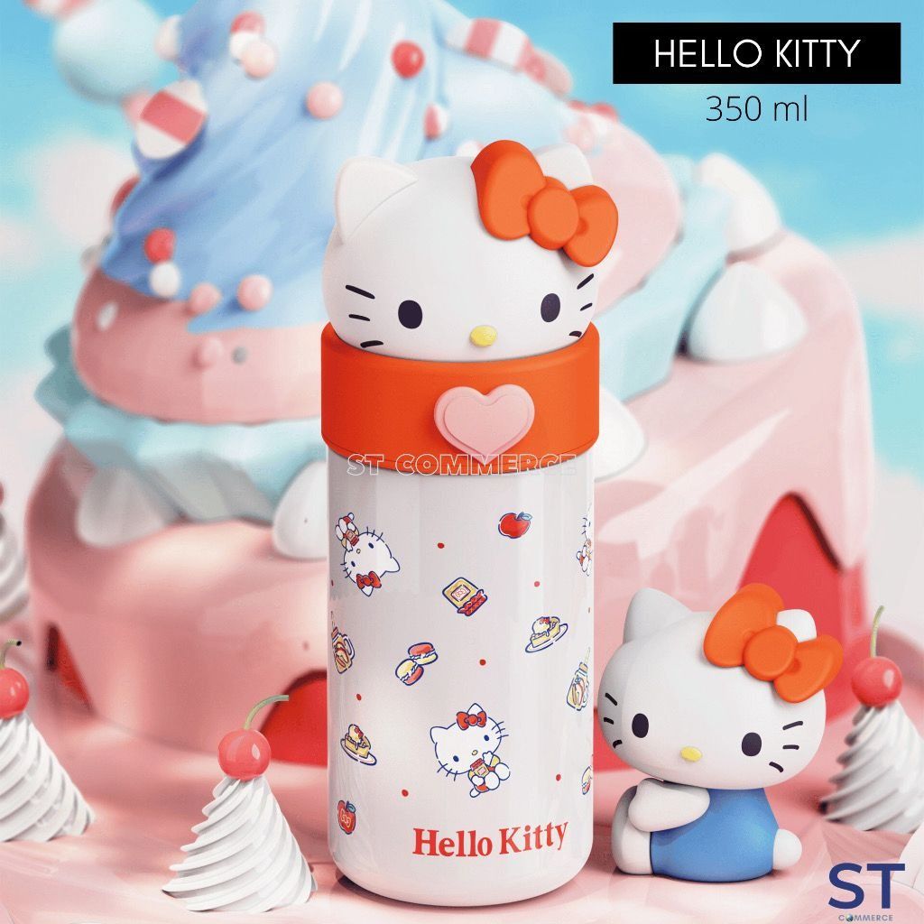 Water bottle Genuine Sanrio Characters Stainless Steel Bottle/Tumbler 350ml (Hello Kitty, Melody ...