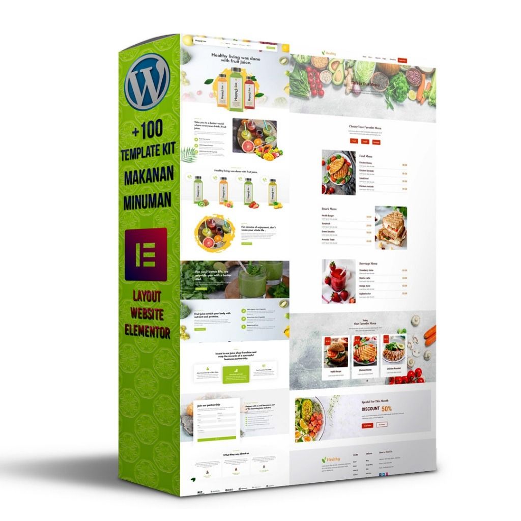 100+ TEMPLATE WEB FNB Makanan Minuman - Template Website F&B Food ...