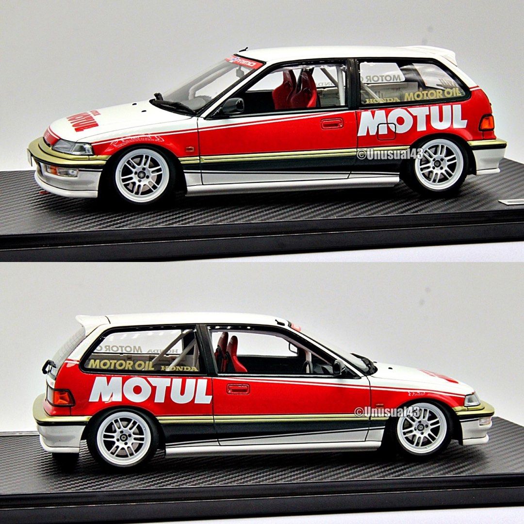 1/18 Ignition Model Honda Civic EF9 SiR Motul Livery, Hobbies & Toys ...