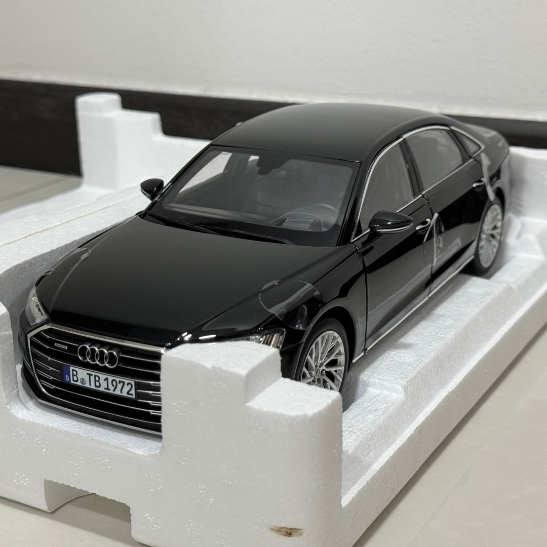 1:18 Norev Audi A8L (Black), Hobbies & Toys, Toys & Games on Carousell