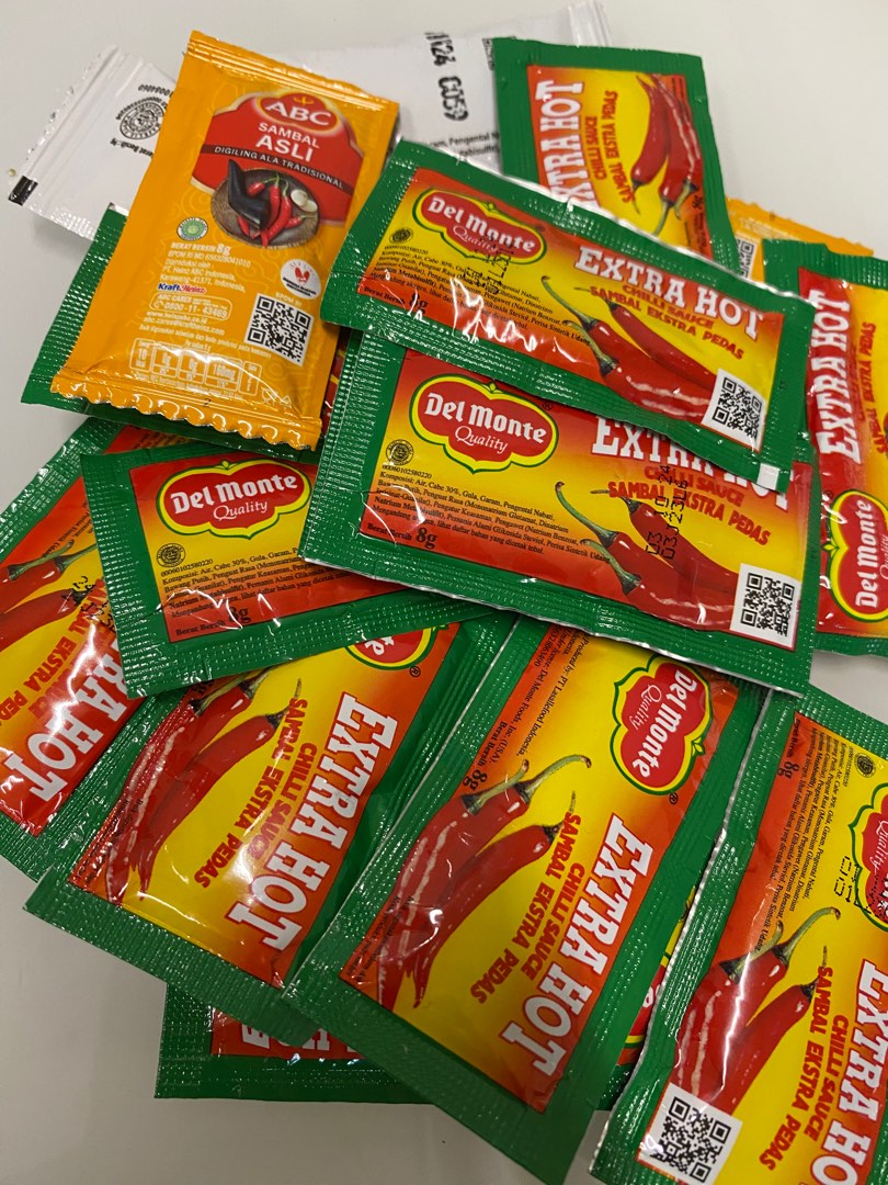 25 Mix Chili Sauce / Sachet Sambal, Makanan & Minuman, Makanan Instan ...