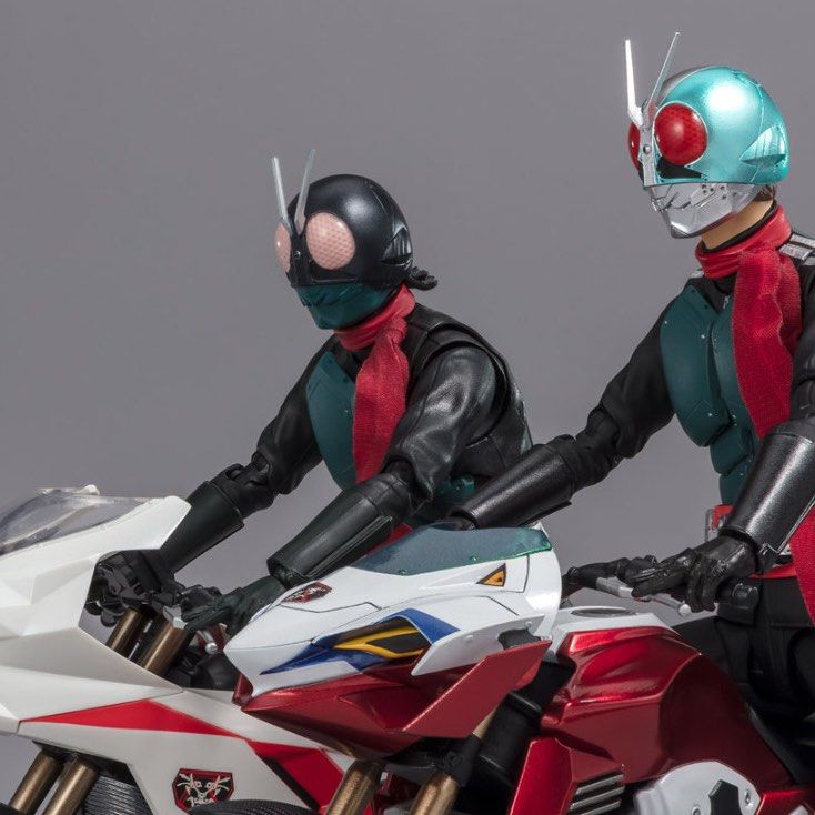 日版 魂限定 SHF SHIN-CYCLONE SHIN MASKED RIDER Karmen Rider 假面超人 電單車 幪面超人 新 ...