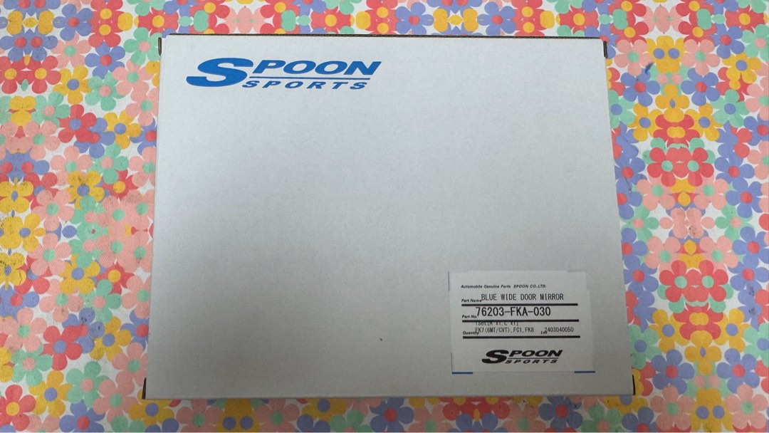 全新 FK7/FK8 Spoon Blue Wide Door Mirror 藍鏡側鏡, 汽車配件, 改裝、內外零件 - Carousell